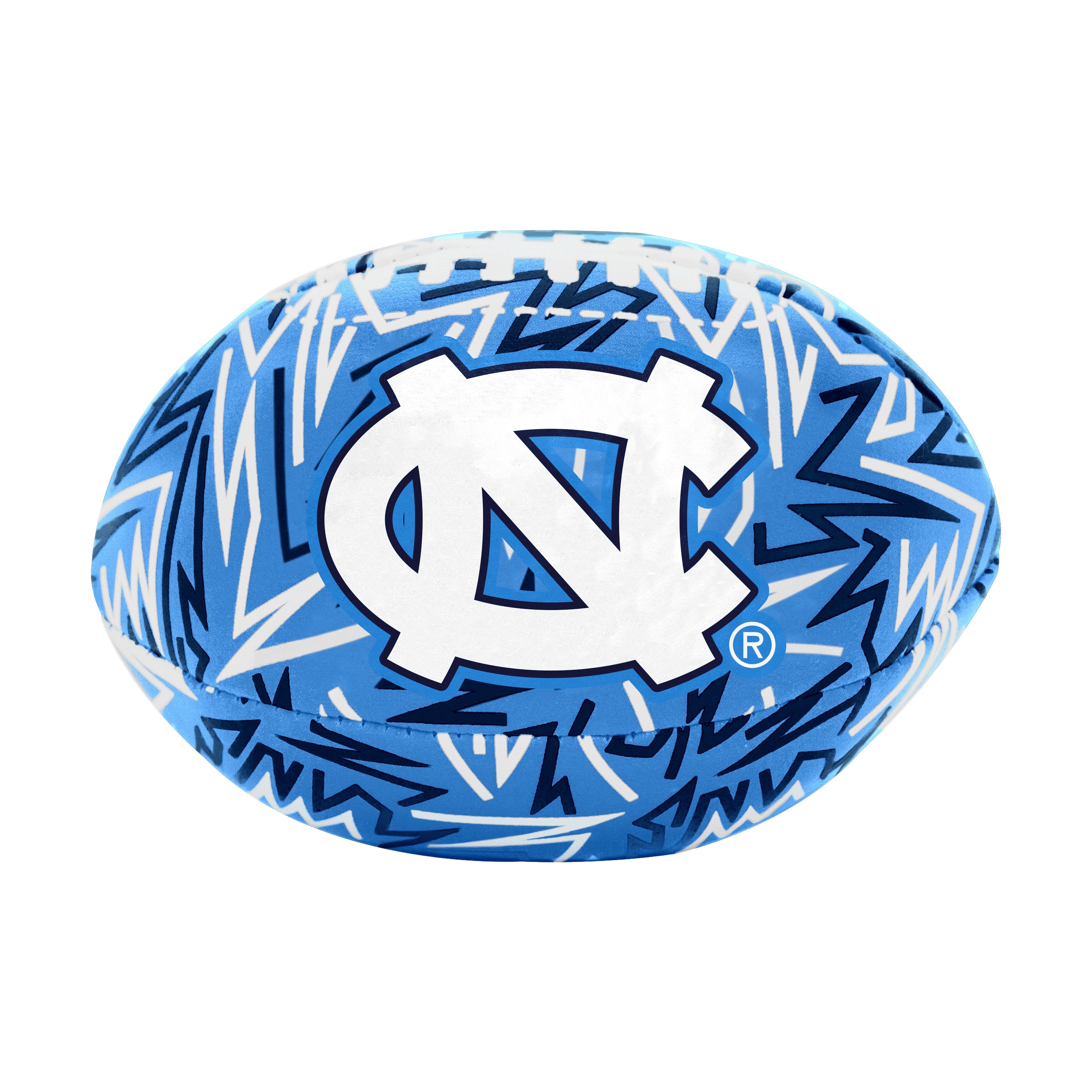 UNC Tar Heels Graffiti Micro Soft Football – Shrunken Head