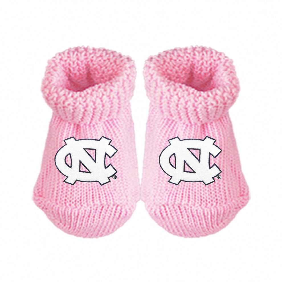 UNC Newborn Booties in Light Pink – Shrunken Head