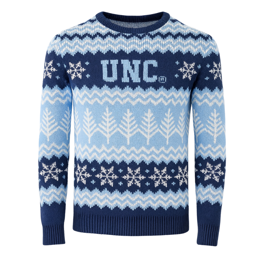 UNC Carolina Christmas Sweater by Jack and Sage – Shrunken Head