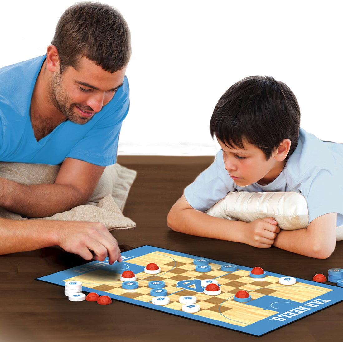 North Carolina Tar Heels Basketball Checkers Game – Shrunken Head