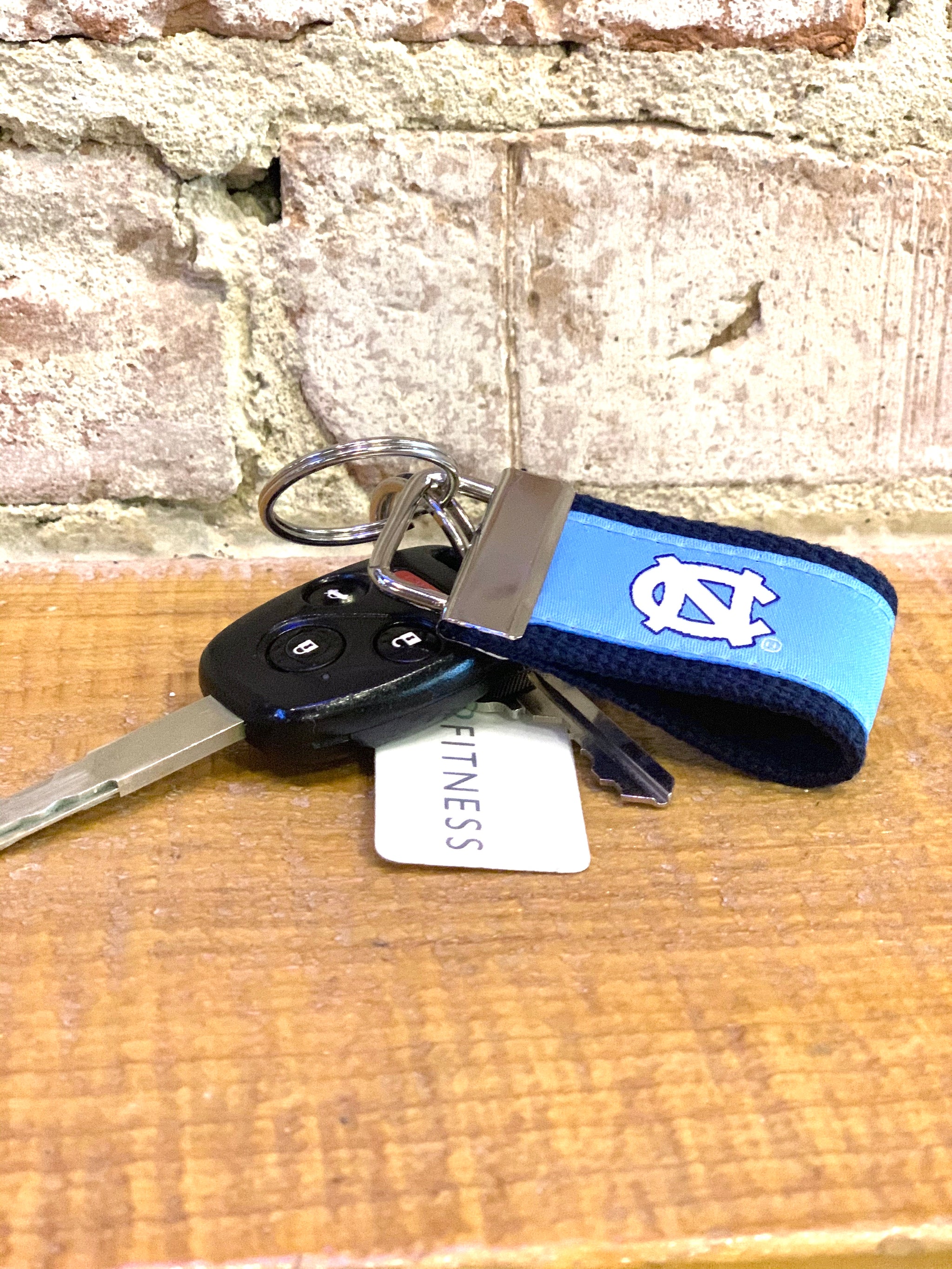 UNC Tar Heels Logo Embroidered Keychain – Shrunken Head