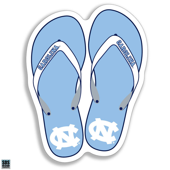 North Carolina Tar Heels Flip Flop Decal 3 Inches – Shrunken Head