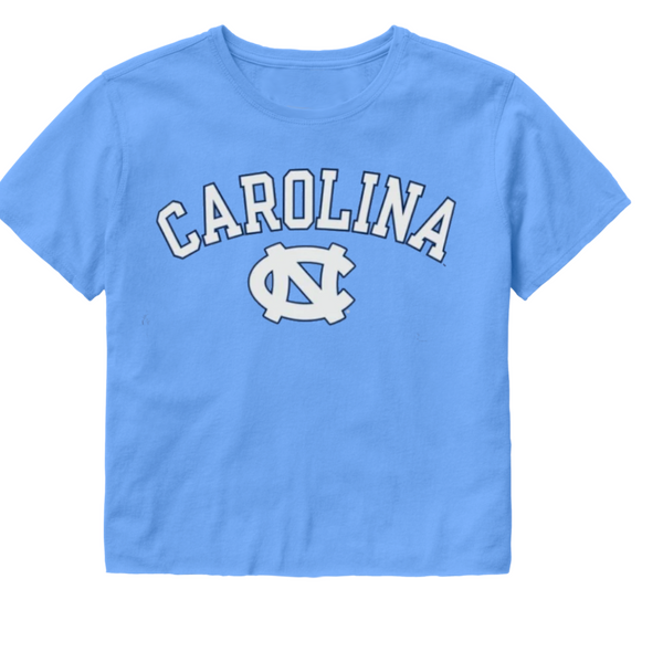 UNC Basic Blue Crop Top by Champion – Shrunken Head
